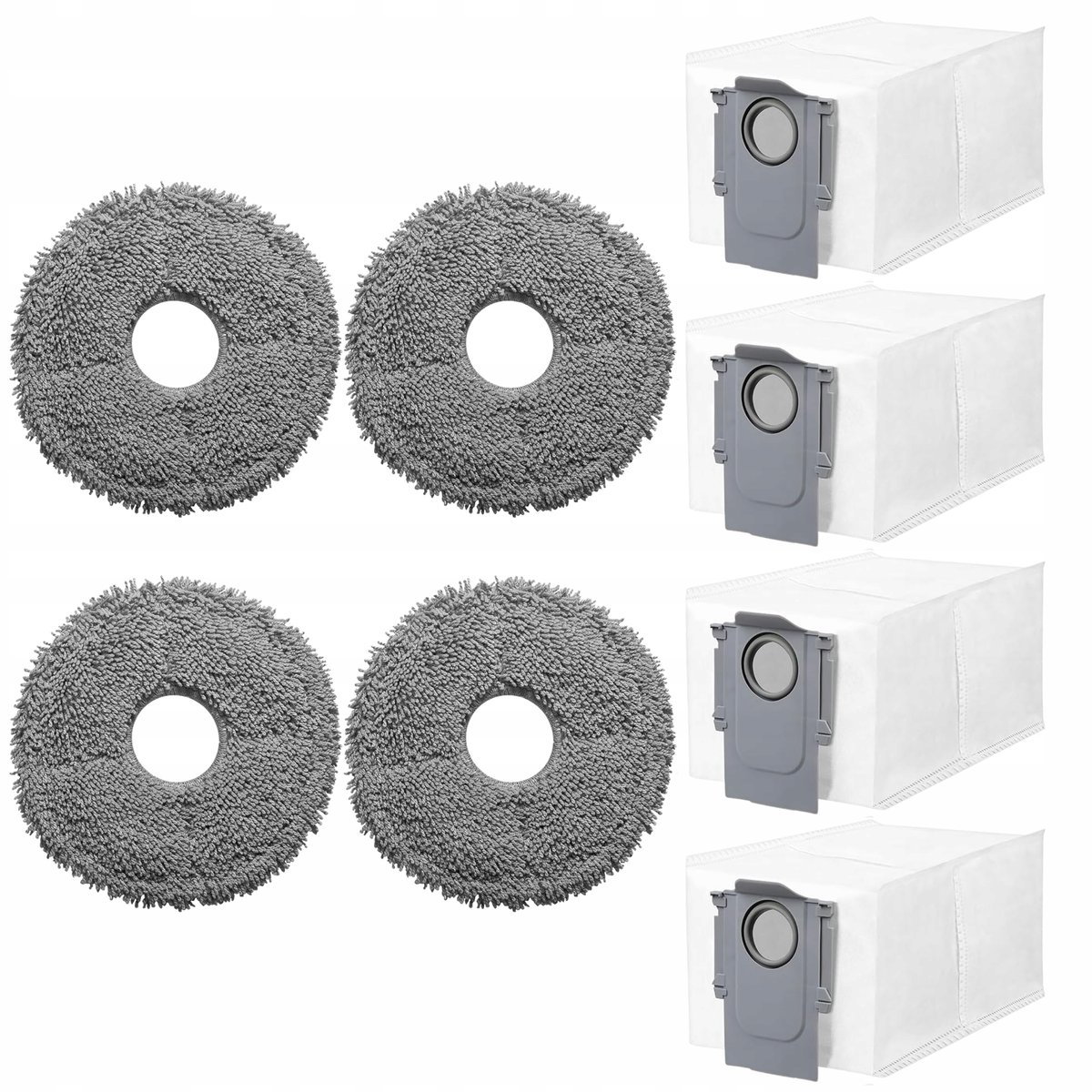 Worki i mopy do Roborock Q Revo / Q Revo Pro / S / Curv / Saros 10R - 8 ...