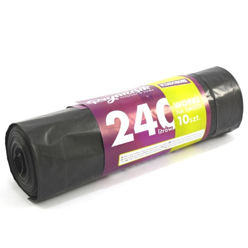 Worki na śmieci 240L 10szt czarne Prymusik - Prymus | Sklep EMPIK.COM