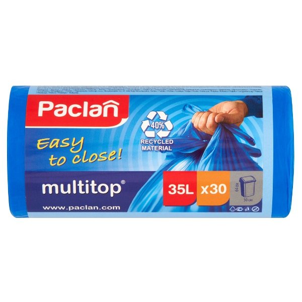 Worki na śmieci multitop PACLAN, 35 l, 30 szt. - Paclan | Sklep EMPIK.COM
