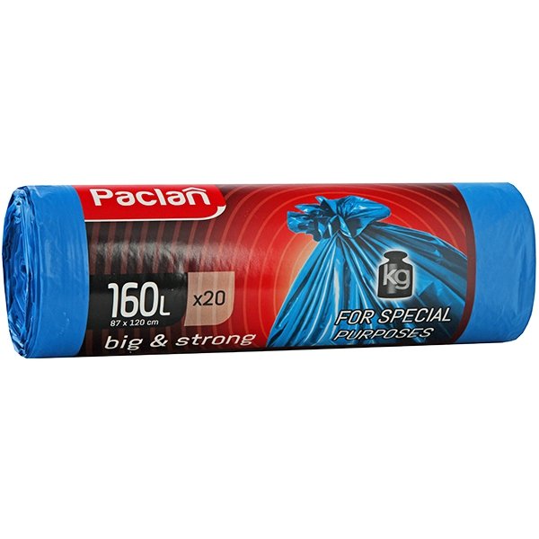 Worki na śmieci PACLAN Big & strong, 160 l, 20 szt. - Paclan | Sklep ...