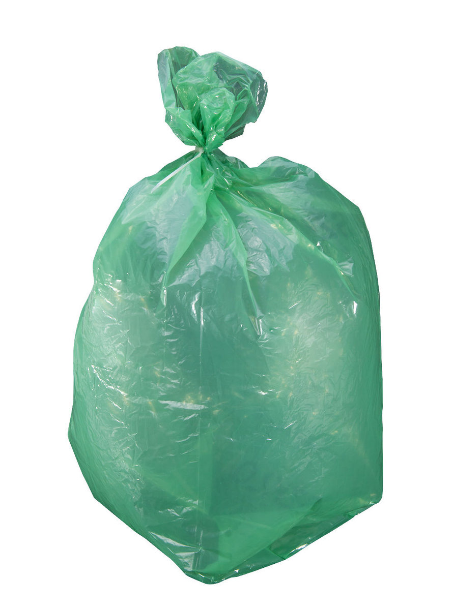 Worki na śmiecie LDPE 120L Zielone rolka 10 sztuk, segr. Proline ...