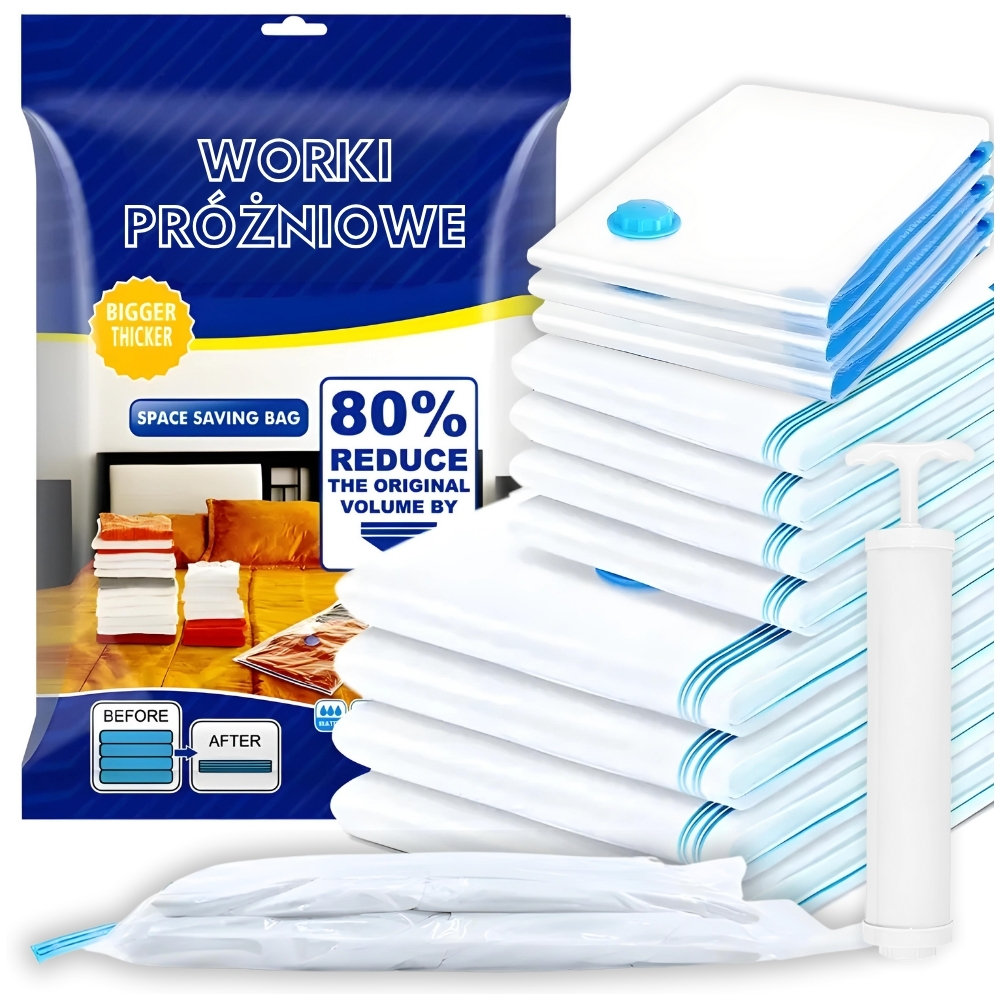 worki próżniowe z pompką 12 szt. - Zolta | Sklep EMPIK.COM