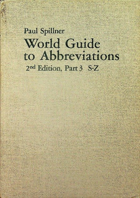 World Guide to Abbreviations volume 2 part 3 - W opisie | Książka w Empik