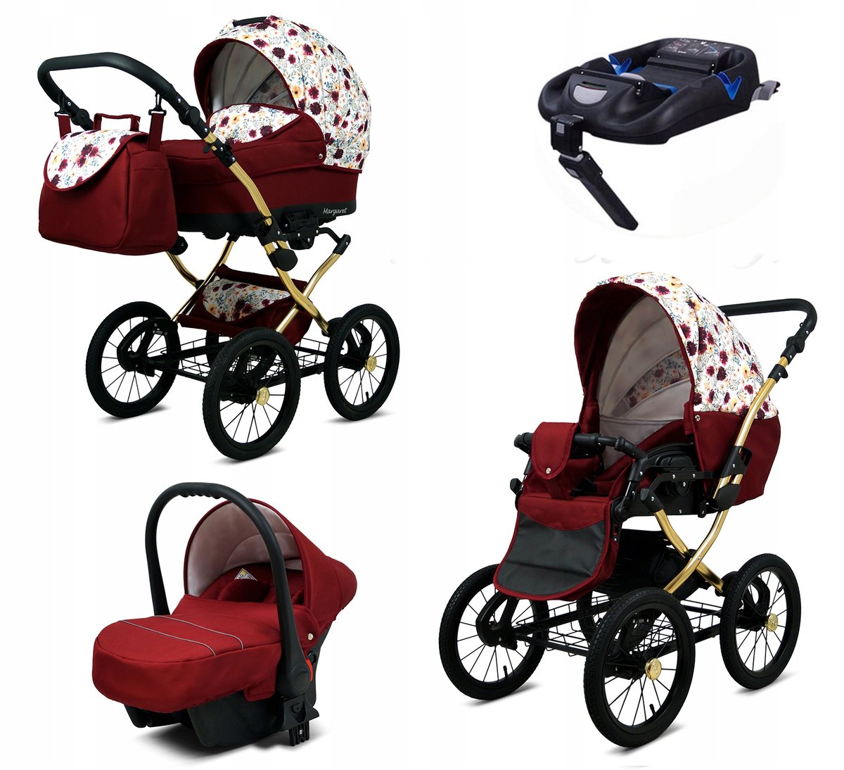 Wózek 4w1 dziecięcy babylux margaret + baza isofix - BabyLux | Sklep ...