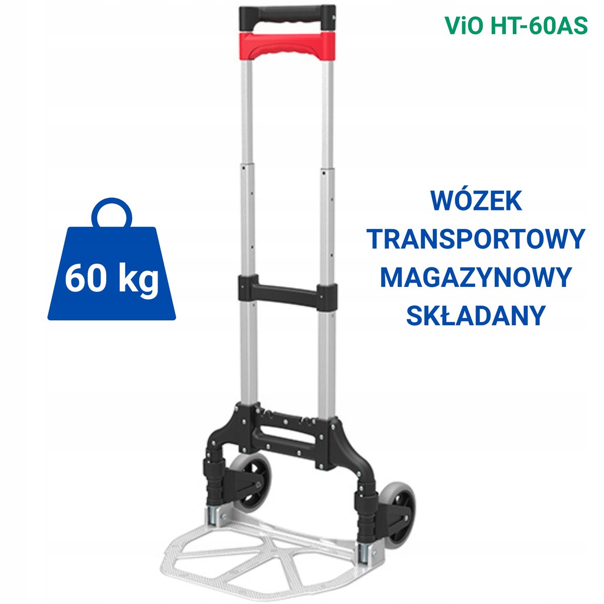 Wózek Transportowy Magazynowy Składany ViO HT-60AS Obciążenie max 60kg ...