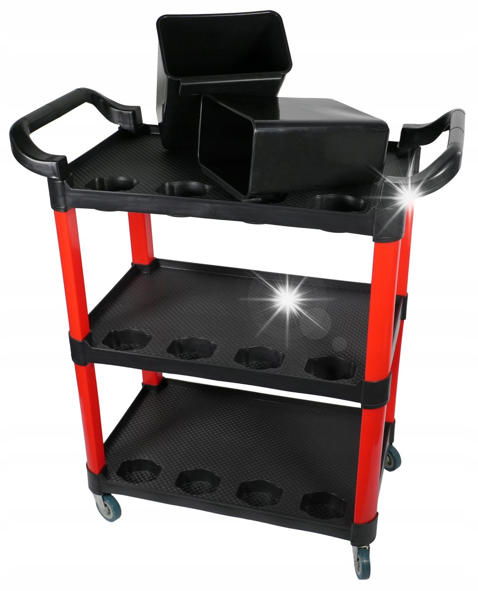 WÓZEK WARSZTATOWY 3 POZIOMY PLASTIKOWY NARZĘDZIOWY SERWISOWY SZAFKA 3 PÓŁKI - Inna marka | Sklep ...