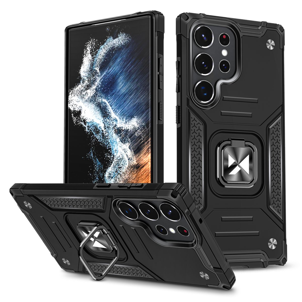 Wozinsky Ring Armor etui Samsung Galaxy S23 Ultra pancerny pokrowiec ...