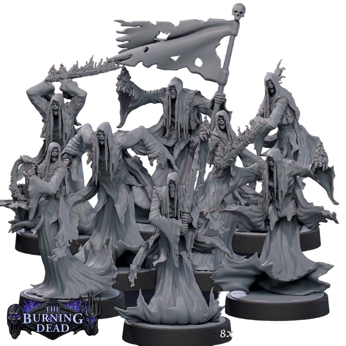 Wraiths Widmo Duchy Zjawy Bundle Set 8 Figurek 14k + BONUS do DND D&D ...