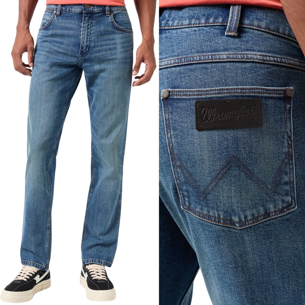 Wrangler GREENSBORO Camino DżINS PROSTE CIEMNE SPODNIE JEANSOWE W40 L32 - Wrangler | Moda Sklep ...