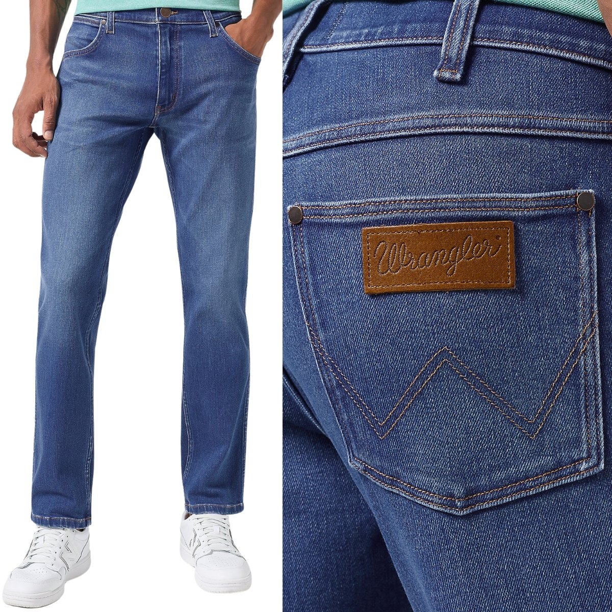 Wrangler GREENSBORO Rustic FREE TO STRETCH WYGODNE SPODNIE JEANSOWE W40 L32 - Wrangler | Moda ...