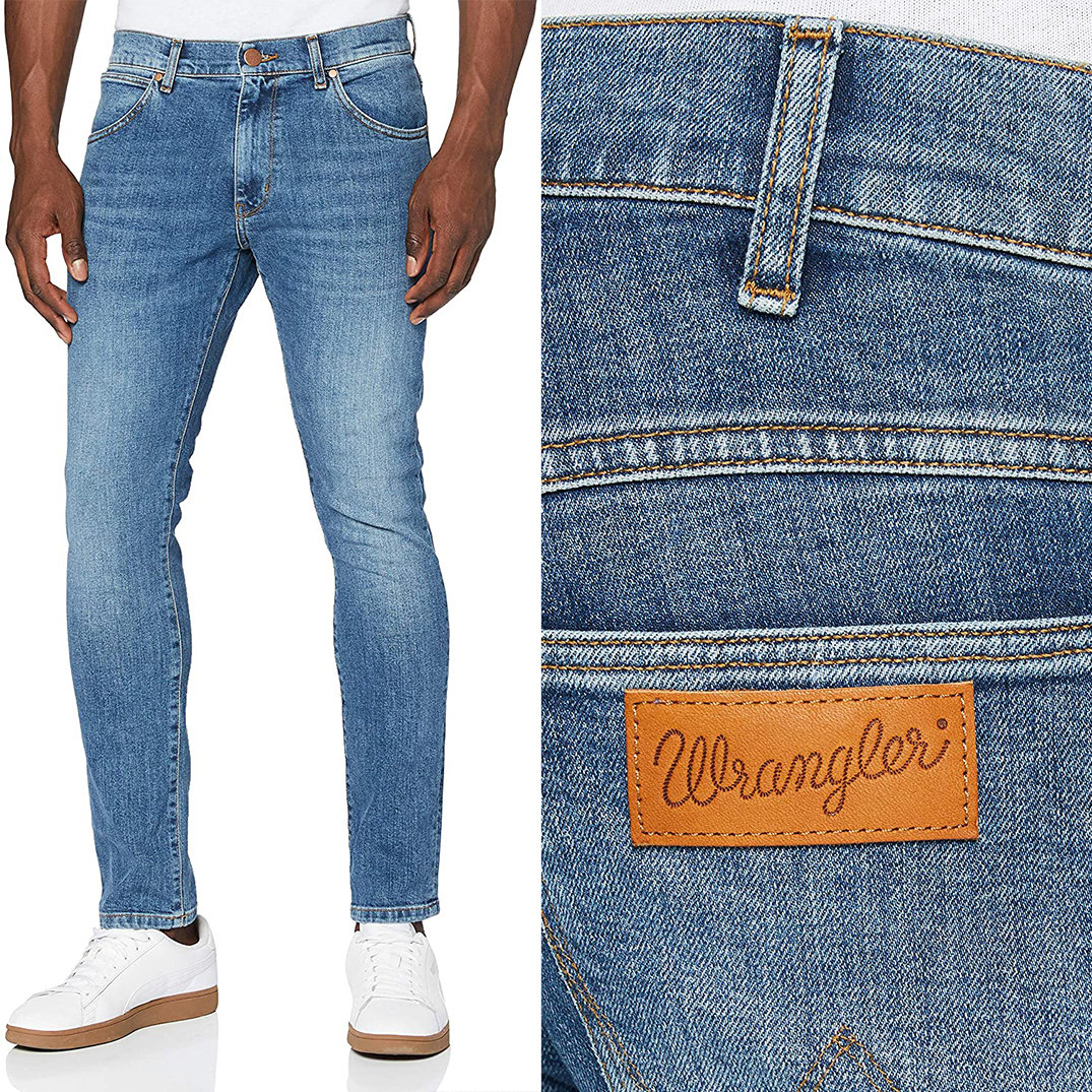 Wrangler Larston Blue Fire Slim Tapered W38 L34 - Wrangler | Moda Sklep ...