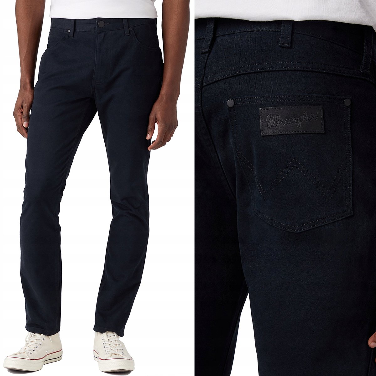 Wrangler LARSTON SLIM TAPERED Black CZARNE W34 L32 - Wrangler | Moda Sklep EMPIK.COM