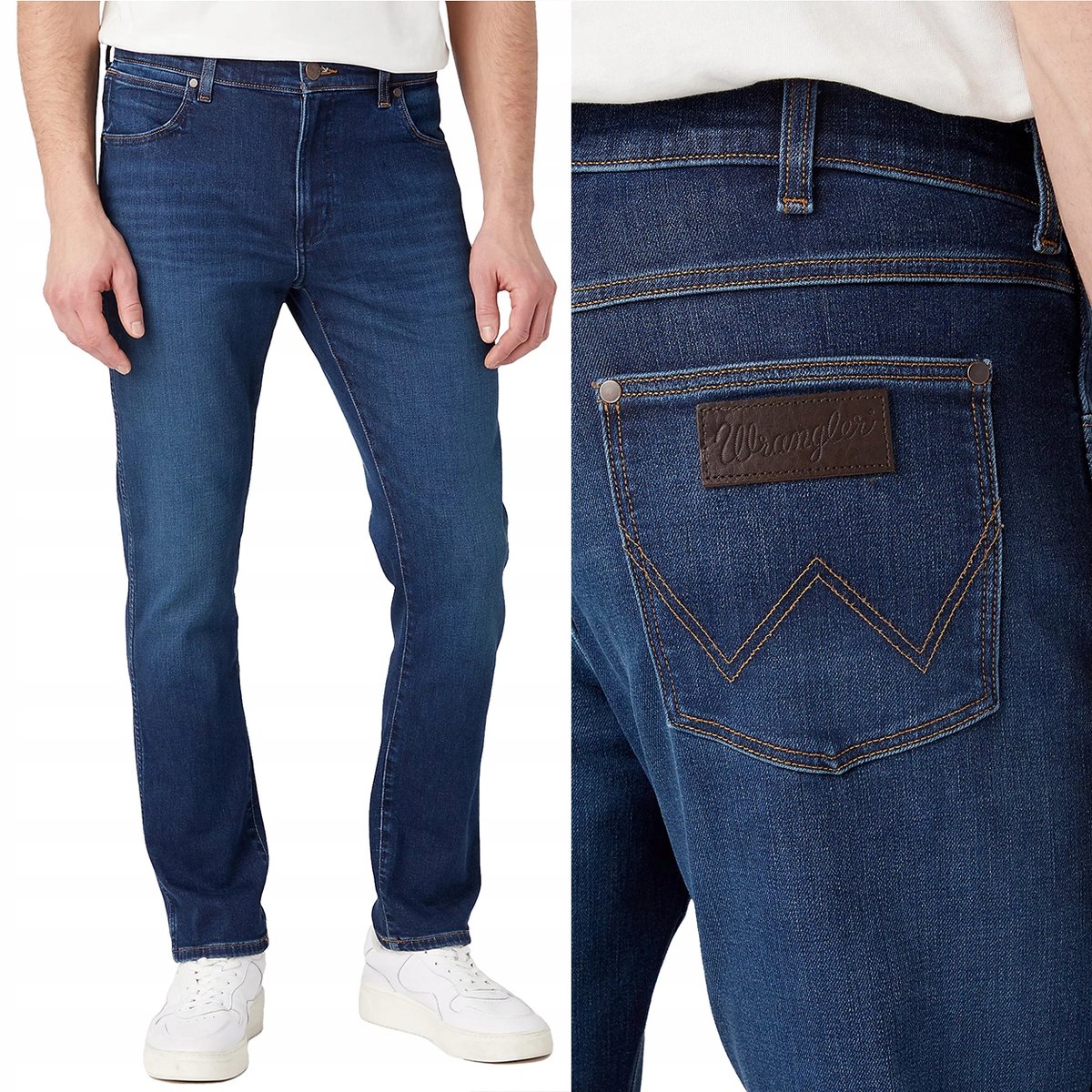 Wrangler LARSTON SLIM TAPERED Green Fuzz BRUSHED 365 WARM W32 L36 ...