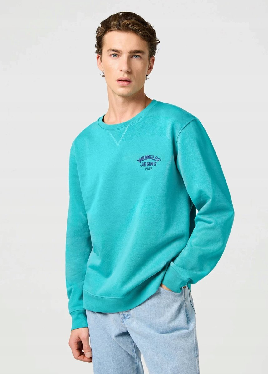 WRANGLER SMALL LOGO CREW LATIGO BAY 112364095 XXL - Wrangler | Moda ...