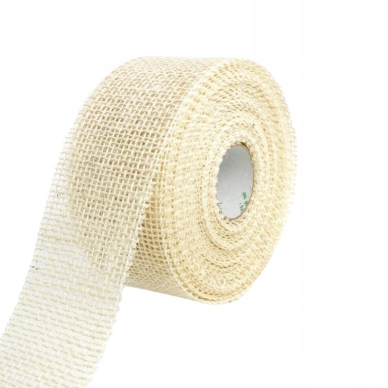 Wstążka jutowa jasna naturalna Juta ozdobna 5cm x 10m - inna (Inny ...