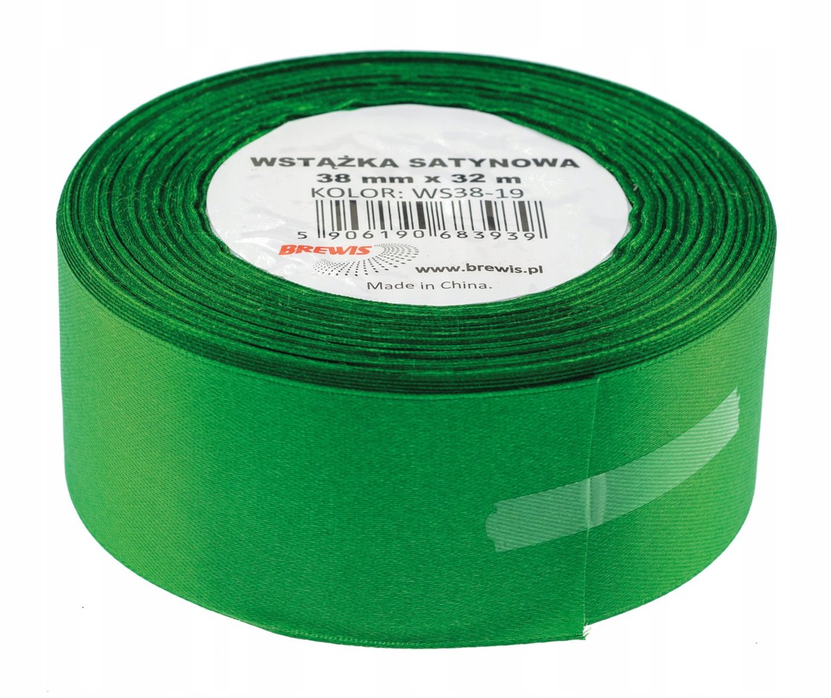 Wstążka Satynowa 38mm 32M Zieleń Trawiasta Brewis - Brewis | Sklep ...