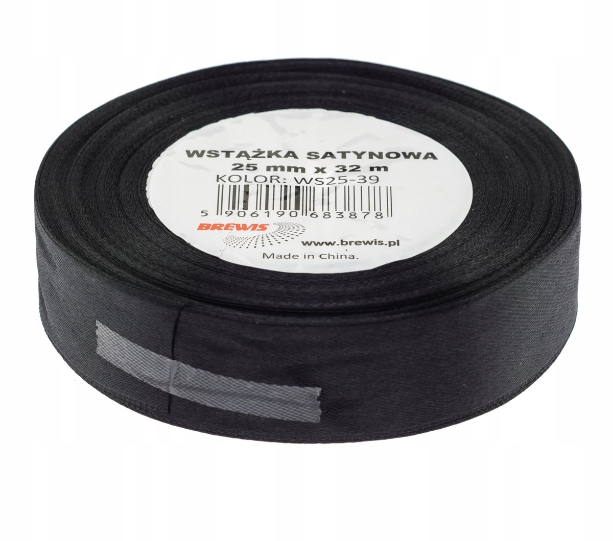 Wstążka Satynowa Ozdobna 25mm 32M Czarna Brewis - Brewis | Sklep EMPIK.COM