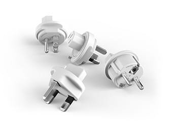 Wtyczki podróżne IEC ReWirable Travel Plugs EU/UK/US/AU 3600/DFRWPL ...