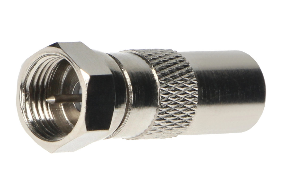 Wtyk SAT Przejściówka Złącze Wtyk-TV /Wtyk-F Miedź - ORNO | Sklep EMPIK.COM