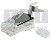 WTYK SIECIOWY KONEKTOR SOLARIX RJ45 CAT.6A STP EKRANOWANY KRJS45/6ASLD ...