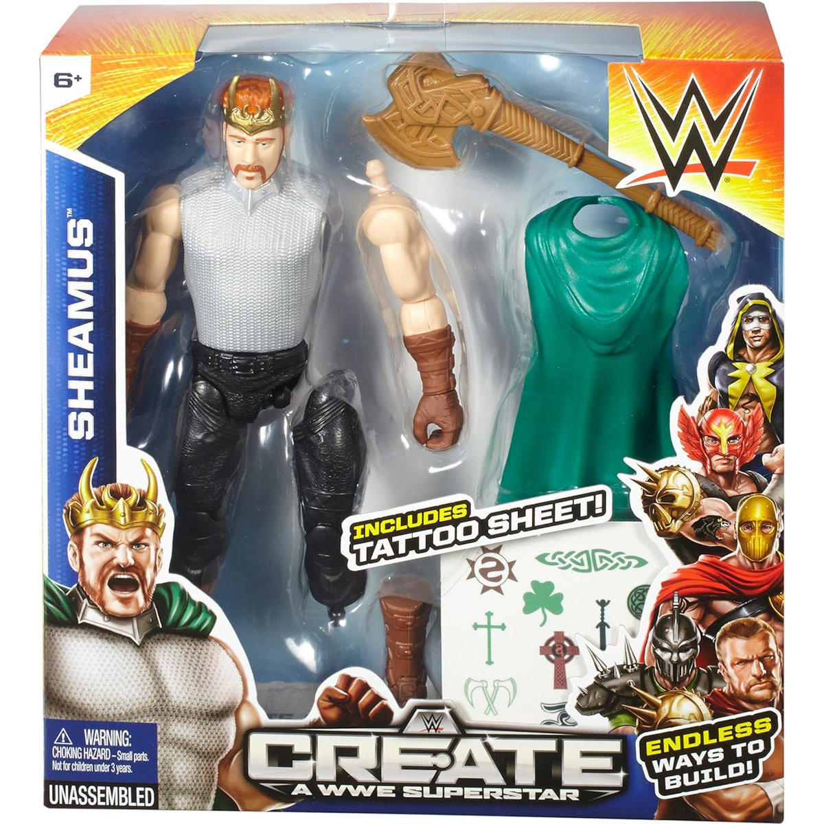 Wwe Create A Superstar Wrestling Oryginalna Ruchoma Figurka Sheamus ...