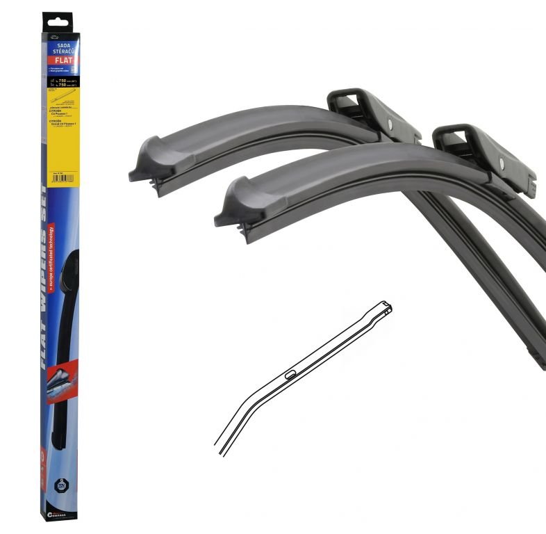 Wycieraczki Flat set (bolt) - 750 + 750 mm - Inna marka | Sklep EMPIK.COM