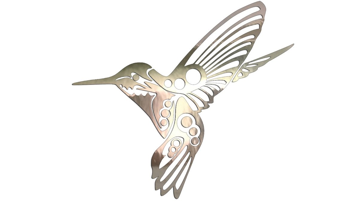 Wycinana naklejka KOLIBER - PTAK kolory chrom - J and A - Inna marka ...