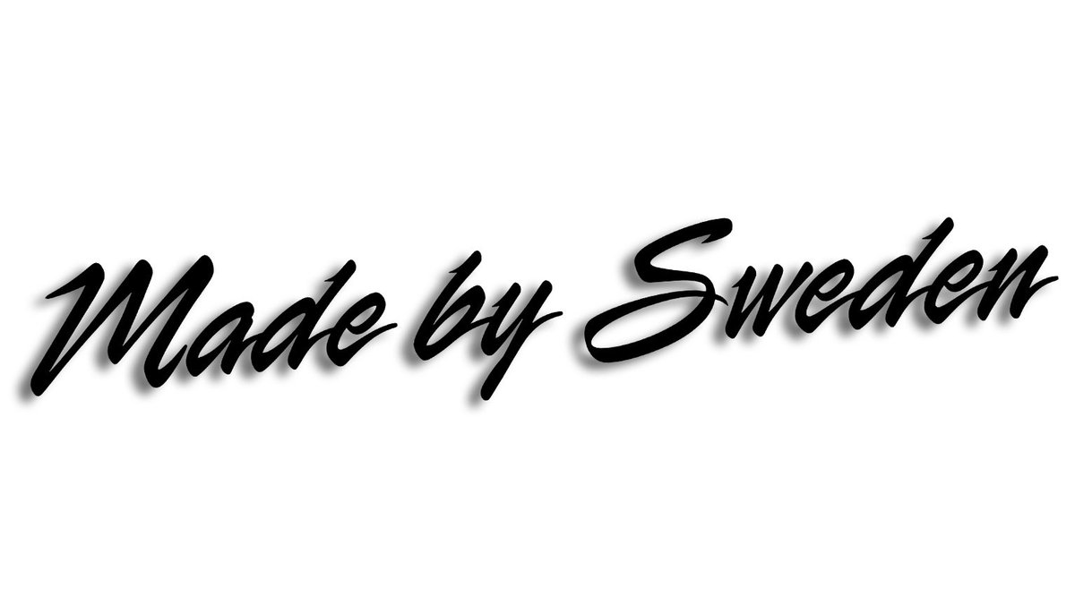 Wycinana naklejka MADE BY SWEDEN #2 - SZWECJA do Saab Scania Volvo ...