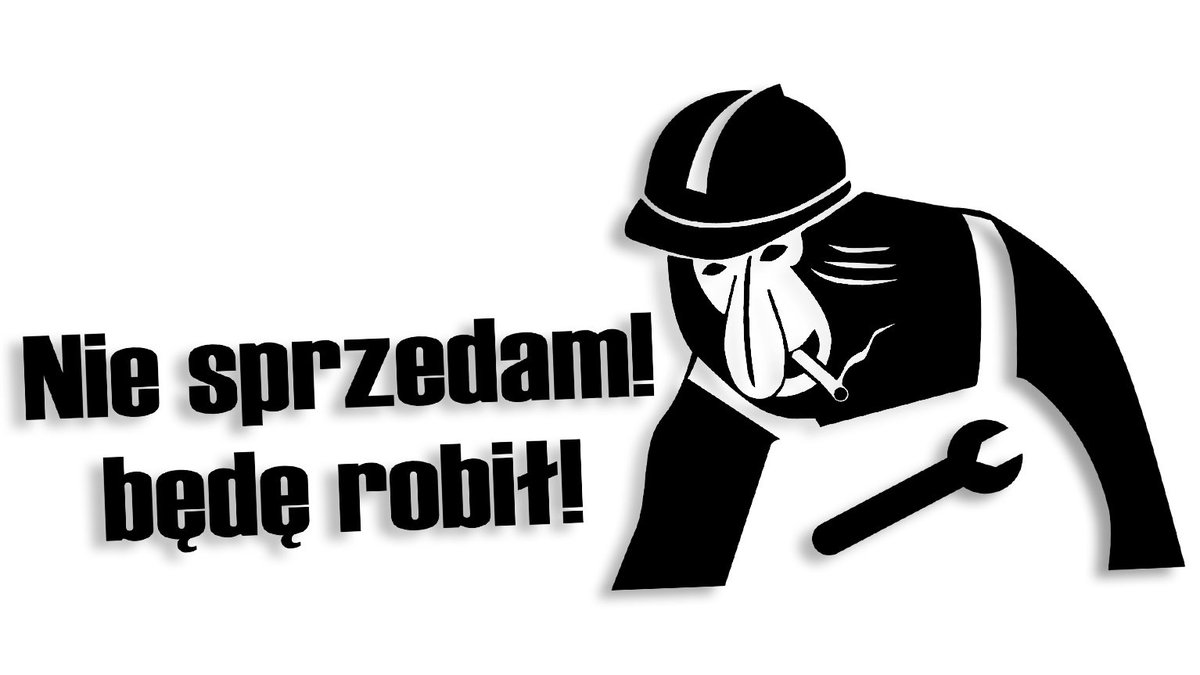 Wycinana naklejka NOSACZ JANUSZ - NIE SPRZEDAM BĘDĘ ROBIŁ! różne kolory ...