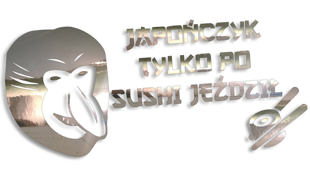Wycinana naklejka NOSACZ JANUSZ - SUSHI - JAPONIA - JDM do Honda Subaru ...