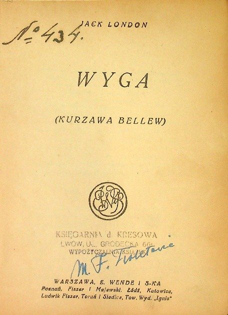 Wyga 1925 r. - London Jack | Książka w Empik