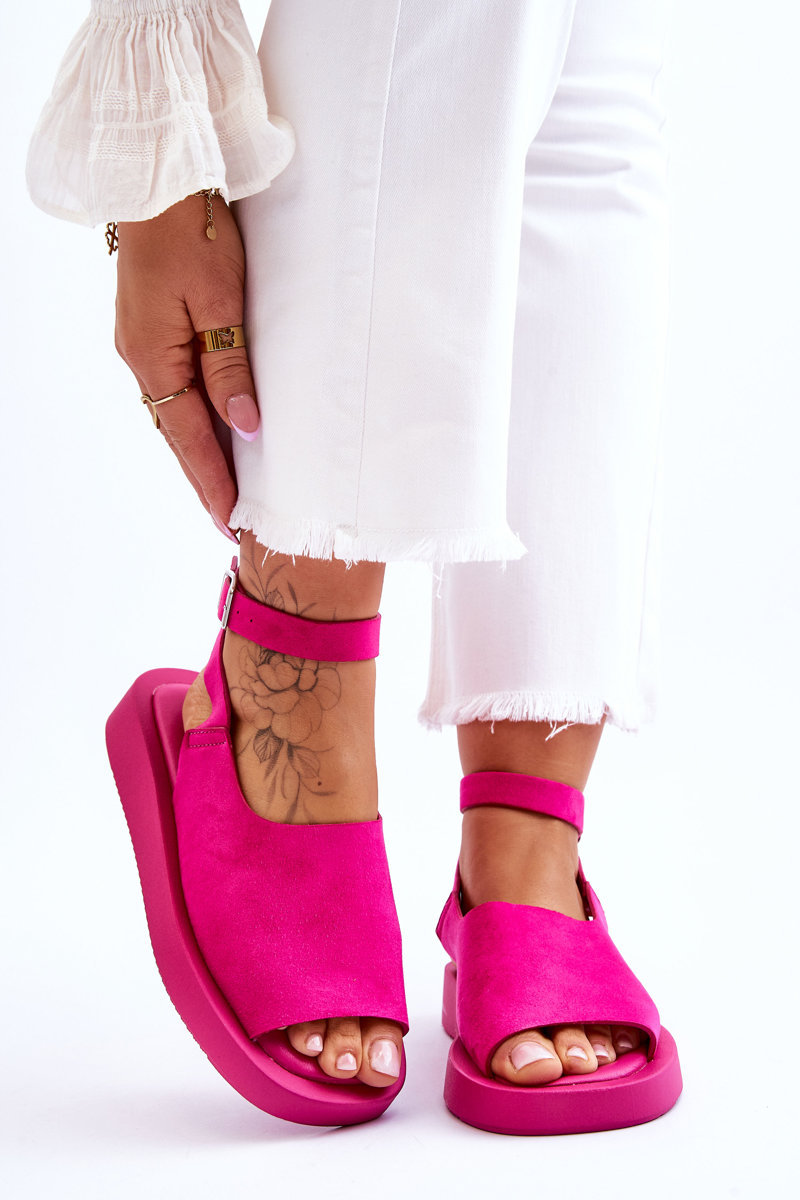 Wygodne Sandały Damskie Na Platformie Fuksja Rubie-39 - Inna marka | Sport Sklep EMPIK.COM