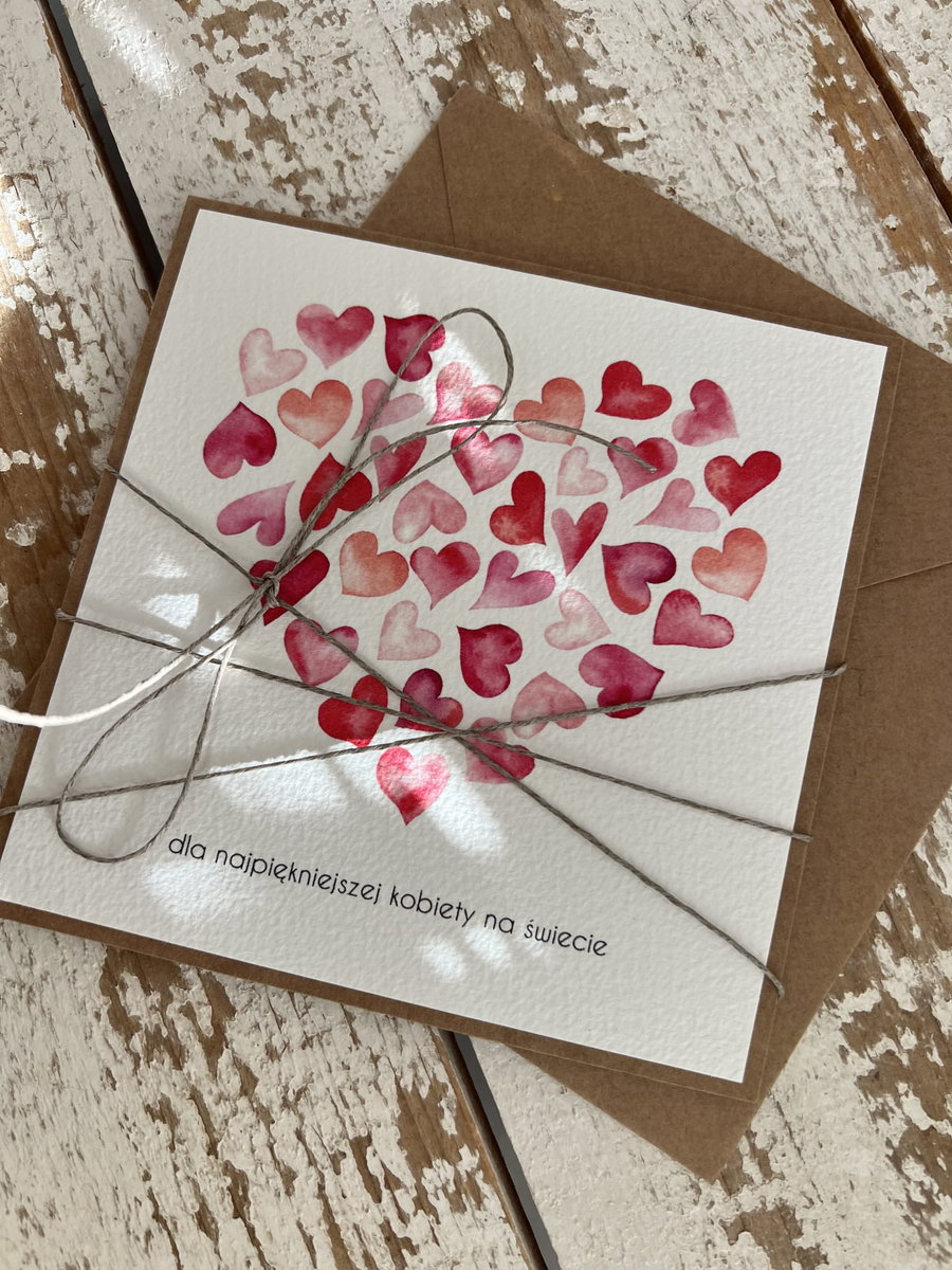 Wyj tkowa kartka r cznie robiona na walentynki, wyj tkowy prezent walentynkowy dla kobiety na ...