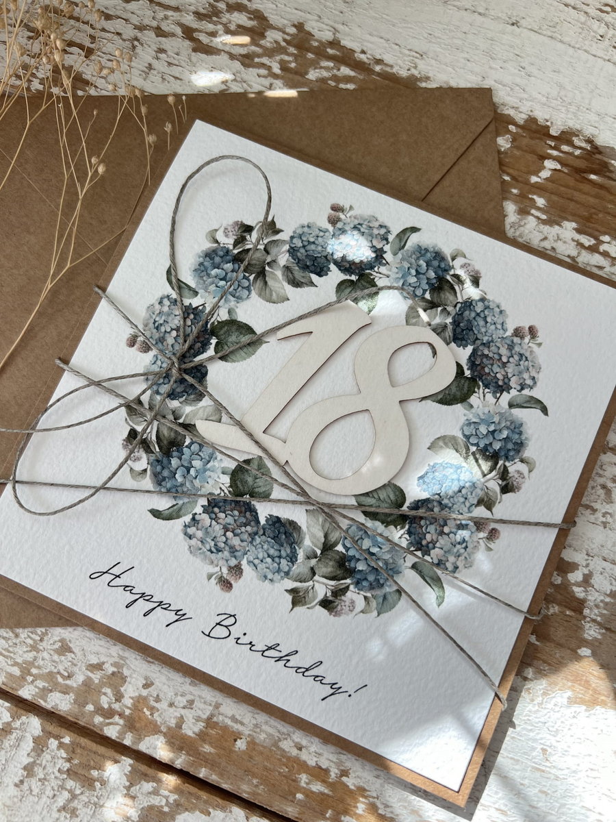 Wyjątkowa ręcznie robiona kartka na 18-ste urodziny, osiemnastka, pomysł na prezent na ...