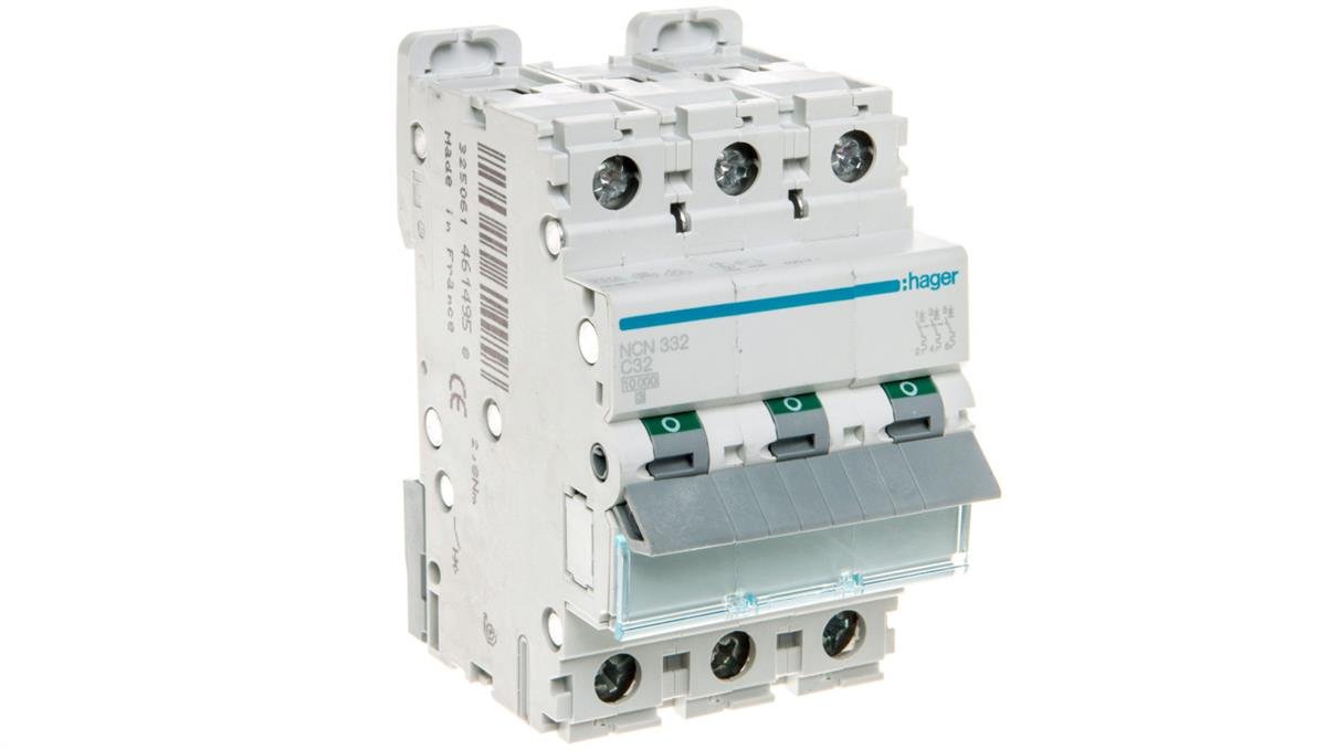 Wyĺ‚ä…cznik nadprä…dowy 3p c 32a 10ka ac ncn332 - HAGER POLO | Sklep EMPIK.COM