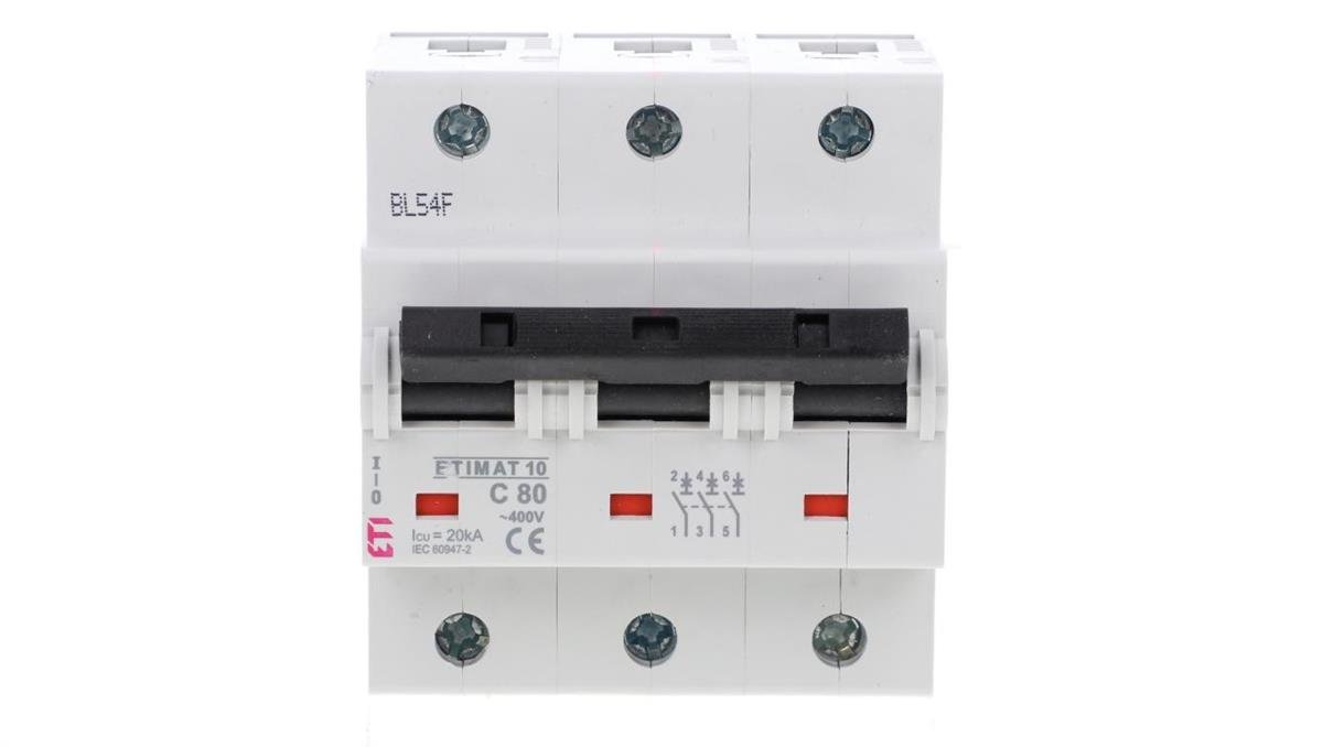 Wyĺ‚ä…cznik nadprä…dowy 3p c 80a 10ka ac etimat10 02135731 - ETI Polam | Sklep EMPIK.COM