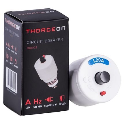 WYŁĄCZNIK NADMIAROWY Circuit Breaker 25A E27 1P IP20 Thorgeon - Thorgeon | Sklep EMPIK.COM