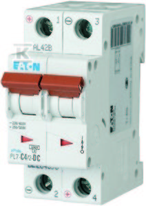 Wyłącznik nadprądowy 10kA DC PL7-C4/2-DC - Eaton | Sklep EMPIK.COM
