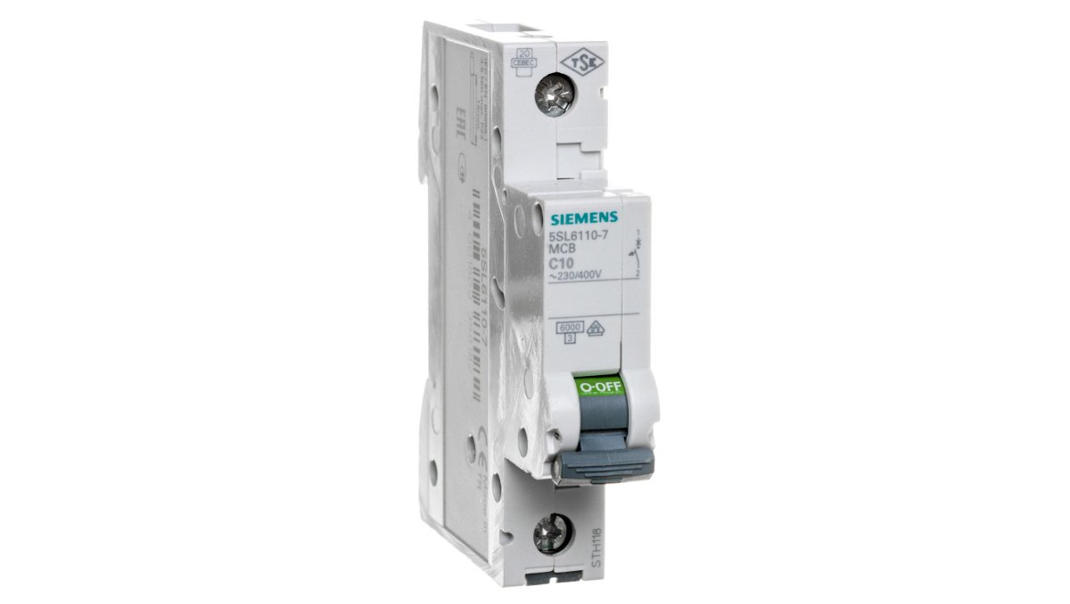 Wyłącznik nadprądowy 1P C 10A 6kA AC 5SL6110-7 - Siemens | Sklep EMPIK.COM