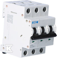 Wyłącznik nadprądowy serii 15kA 3-biegunowy FAZ-C16/3 - Eaton | Sklep EMPIK.COM