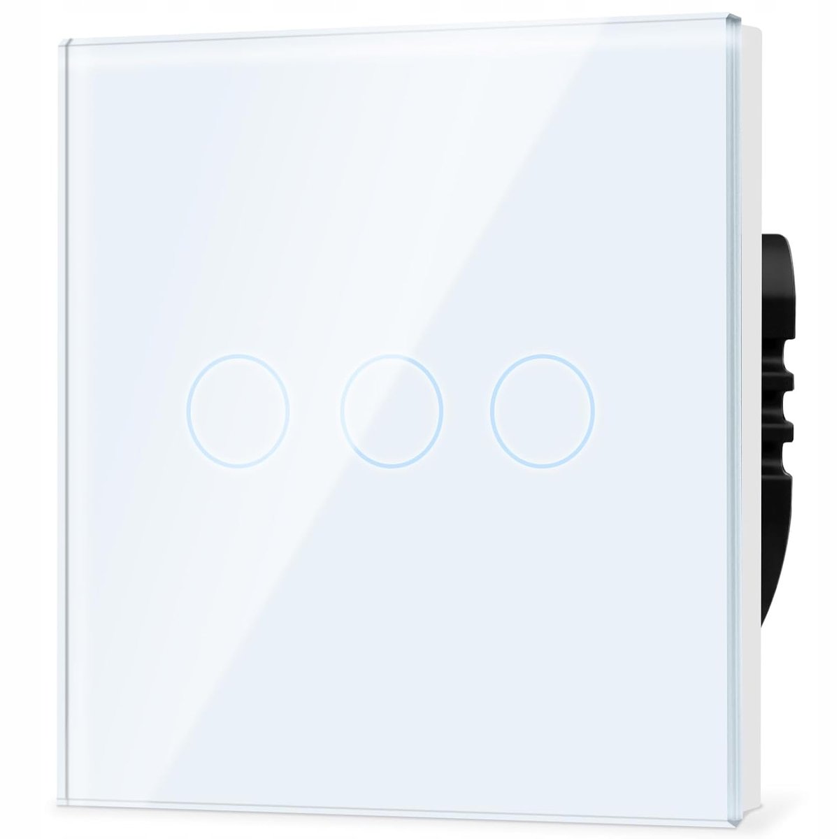 Wyłącznik światła ścienny dotykowy 110 V - 240 V Kolor Biały 86 x 86mm ...