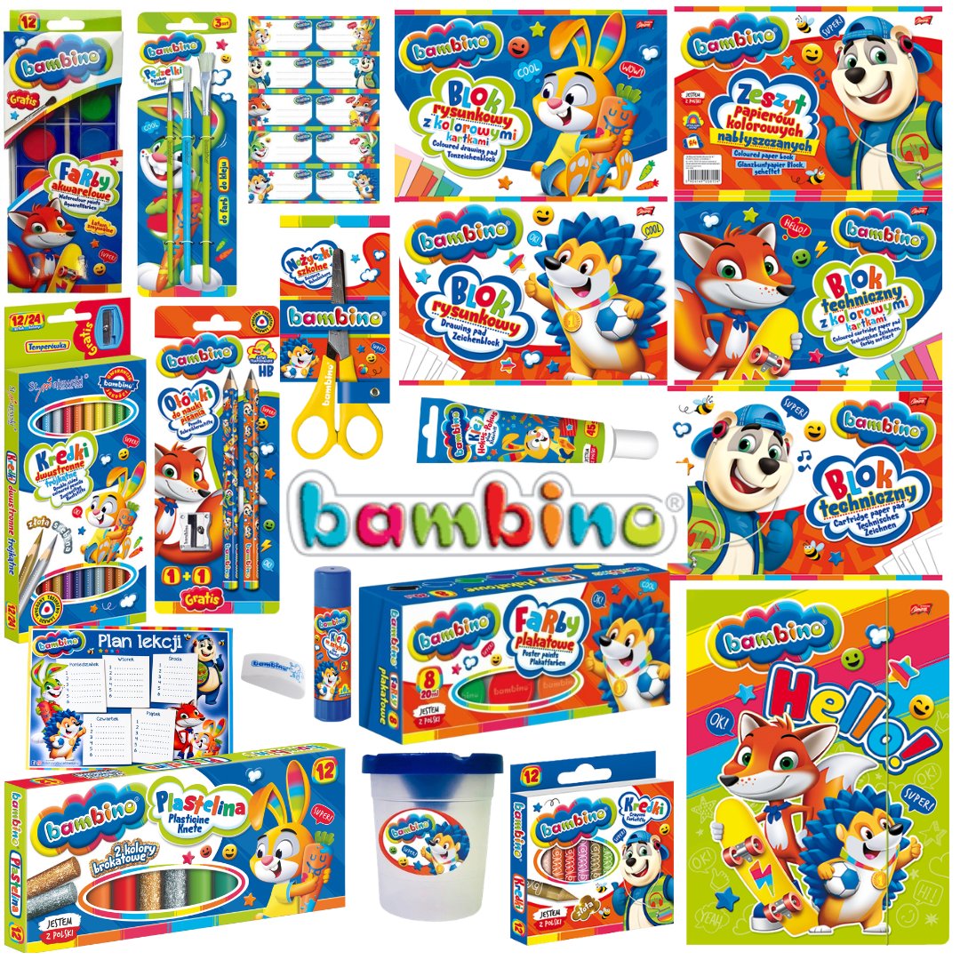 Wyprawka szkolna 2026 1-3 Bambino XXL BAMBINO Made in Poland - Bambino ...