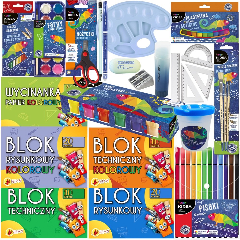 Wyprawka Szkolna Zestaw Plastyczny Kidea - KIDEA | Sklep EMPIK.COM