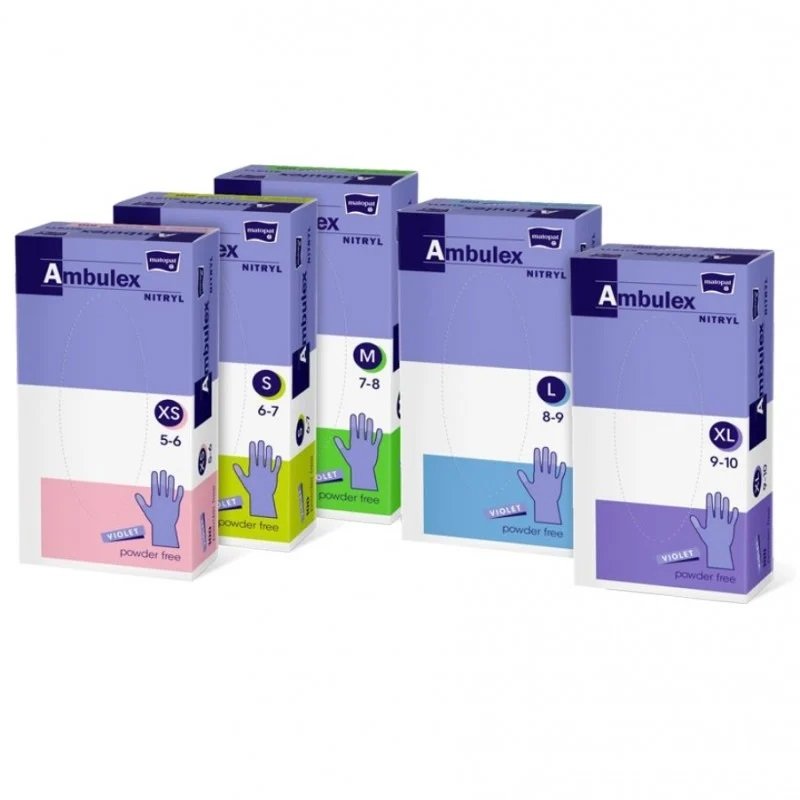 Wyrób medyczny, Ambulex, Nitryl Violet, Rękawice nitrylowe jednorazowe ...