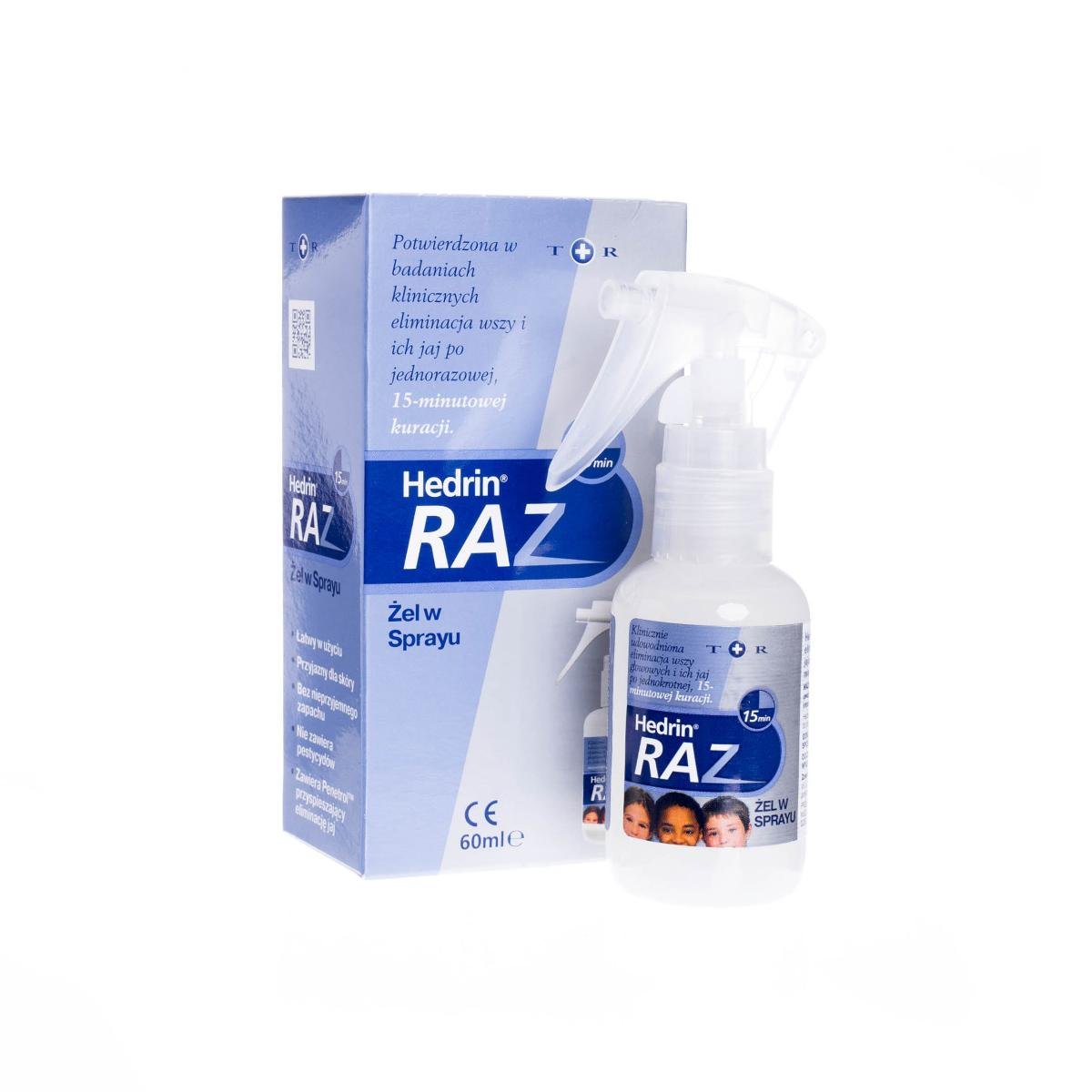Wyrób medyczny, Hedrin, Raz, żel w sprayu, 60 ml | Sklep EMPIK.COM