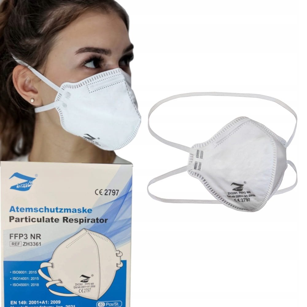 Wyrób medyczny, Maseczka ochronna FFP3 filtr 99%, 40 szt. | Sklep EMPIK.COM