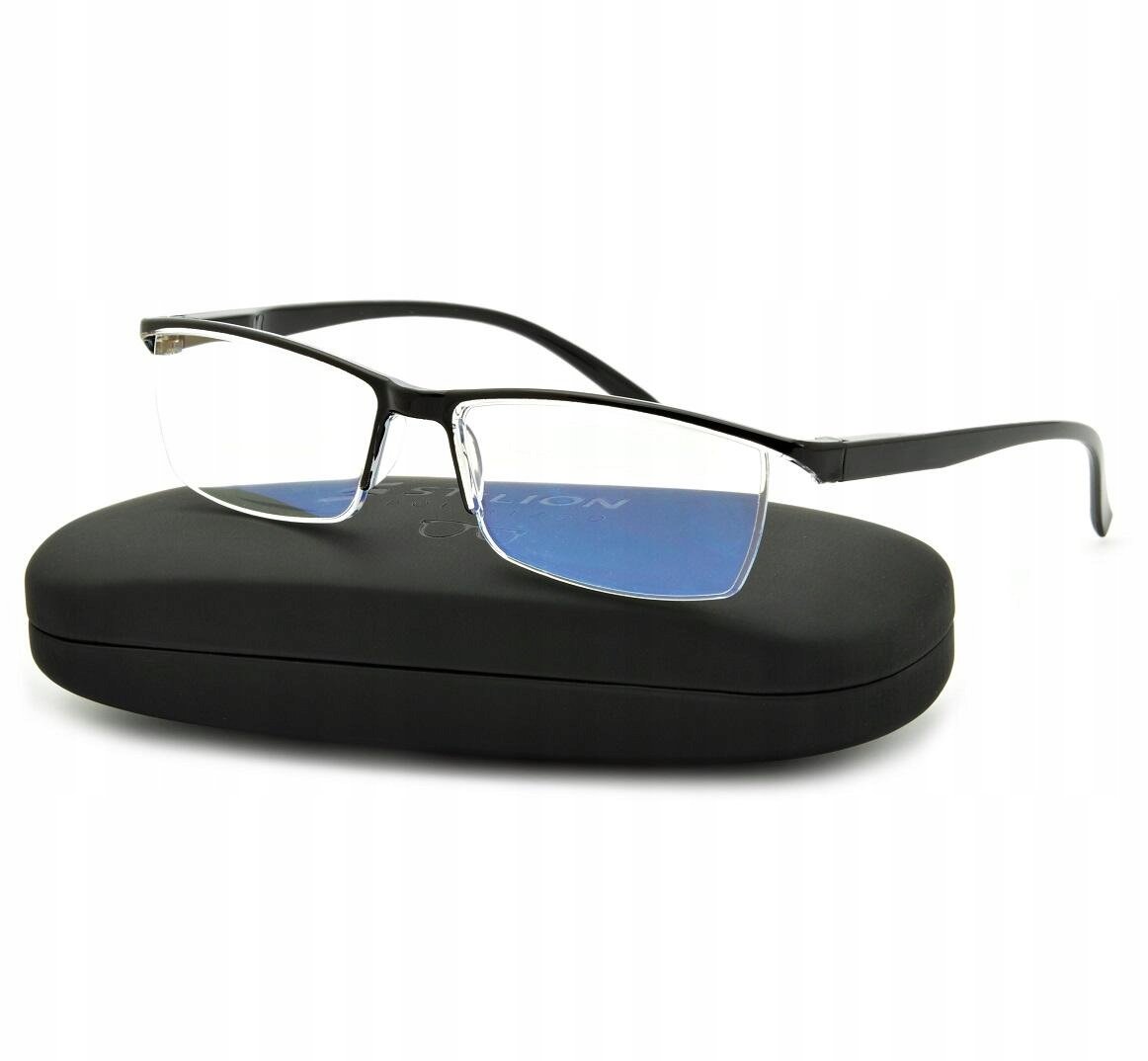 Wyrób medyczny, Stylion, Okulary prostokątne z filtrem niebieskim plusy ...