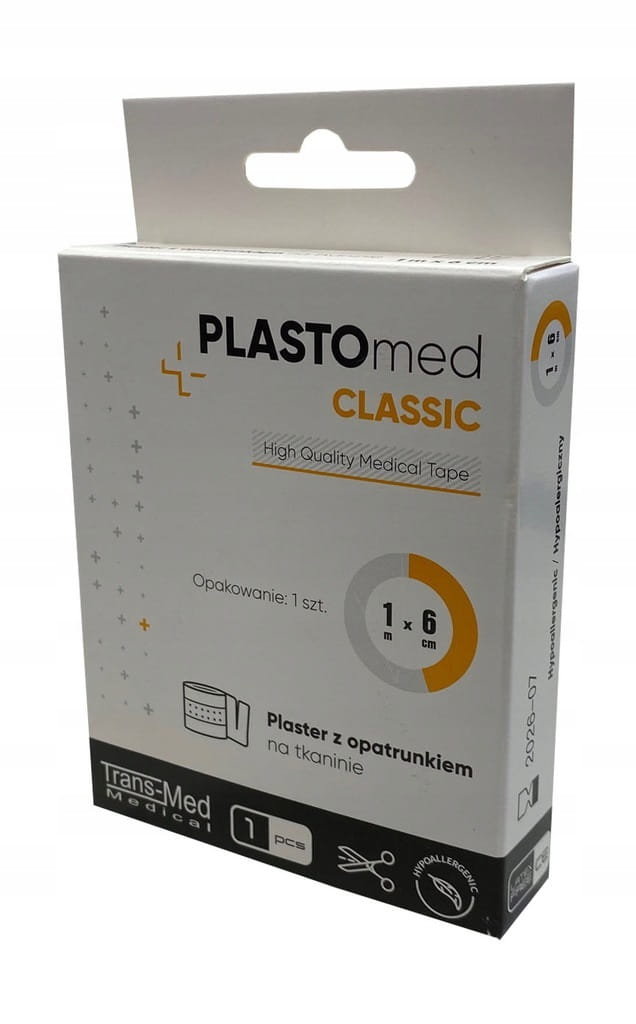 Wyrób medyczny, TM Plastomed Classic, Plaster, 6cmx1m | Sklep EMPIK.COM