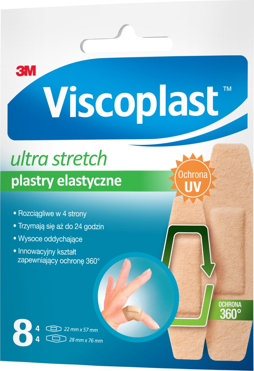 Wyrób medyczny, Viscoplast™ Ultra Stretch, plastry elastyczne, 2 ...