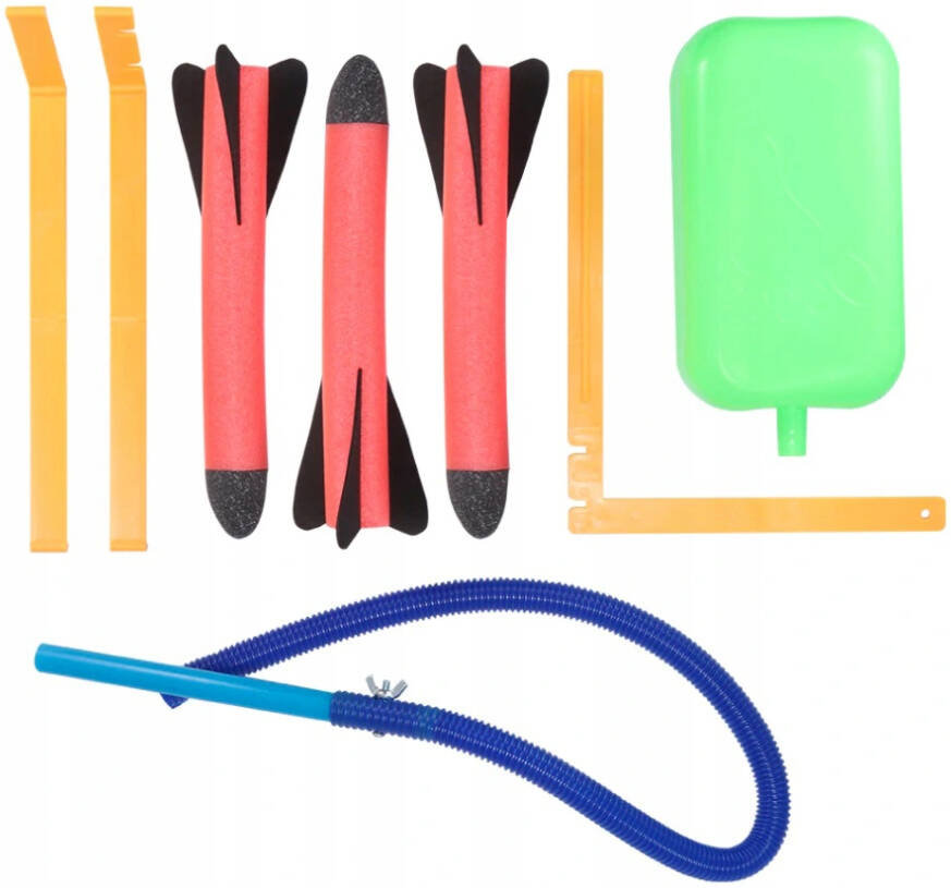 WYRZUTNIA RAKIET PIANKOWYCH POWER ROCKET LAUNCHER 3 RAKIETY PIANKOWE ...